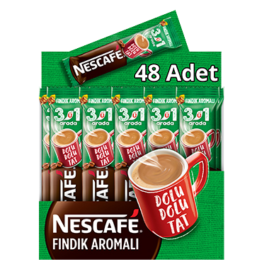 NESCAFÉ 3ü1 Arada Fındıklı 12 (48x17g) | NESCAFÉ | Nestlé Professional